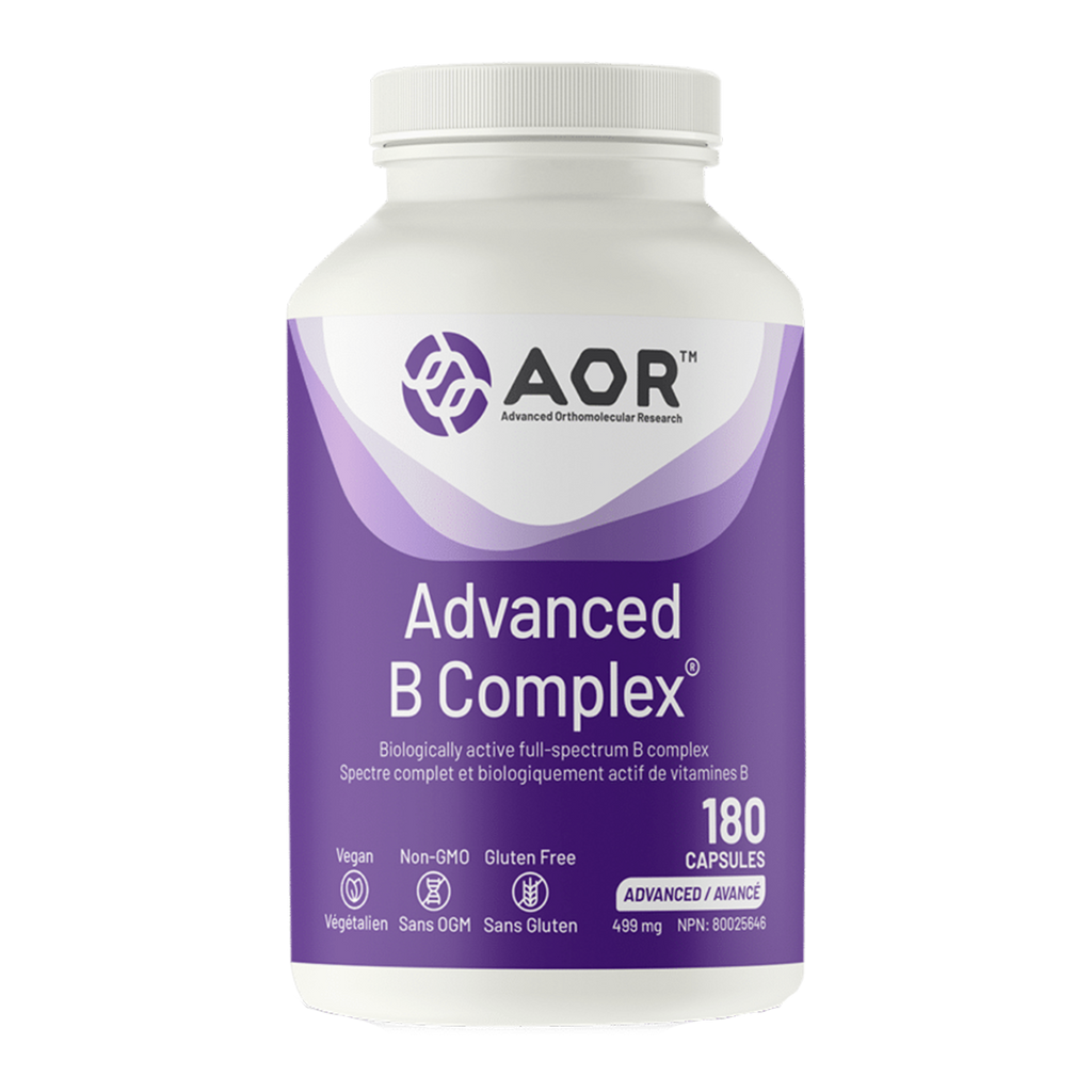 AOR Advanced B Complex 499mg 180 Capsules – Likecanada