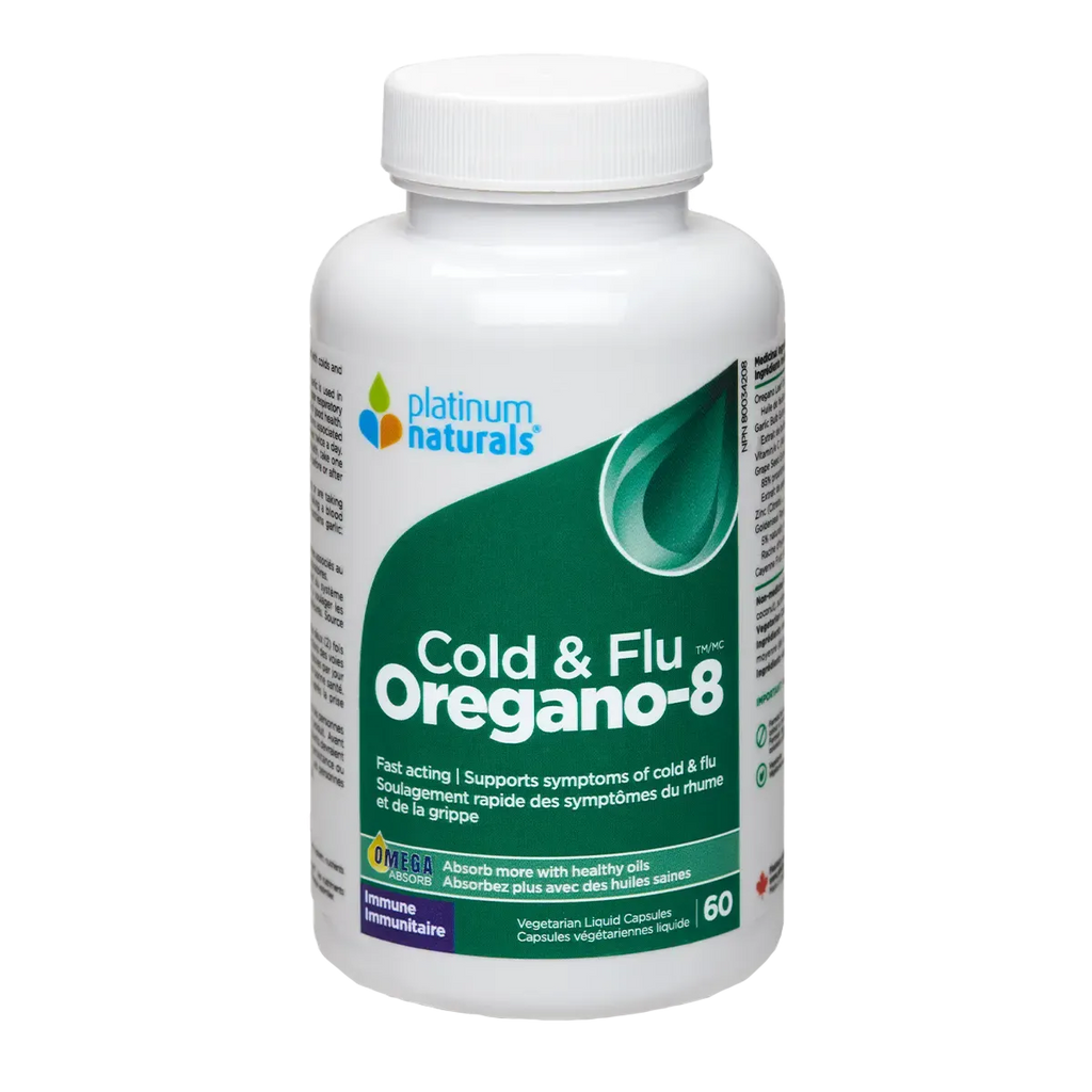 Platinum Naturals Oregano-8 Cold and Flu 60 Veggie Caps – Likecanada