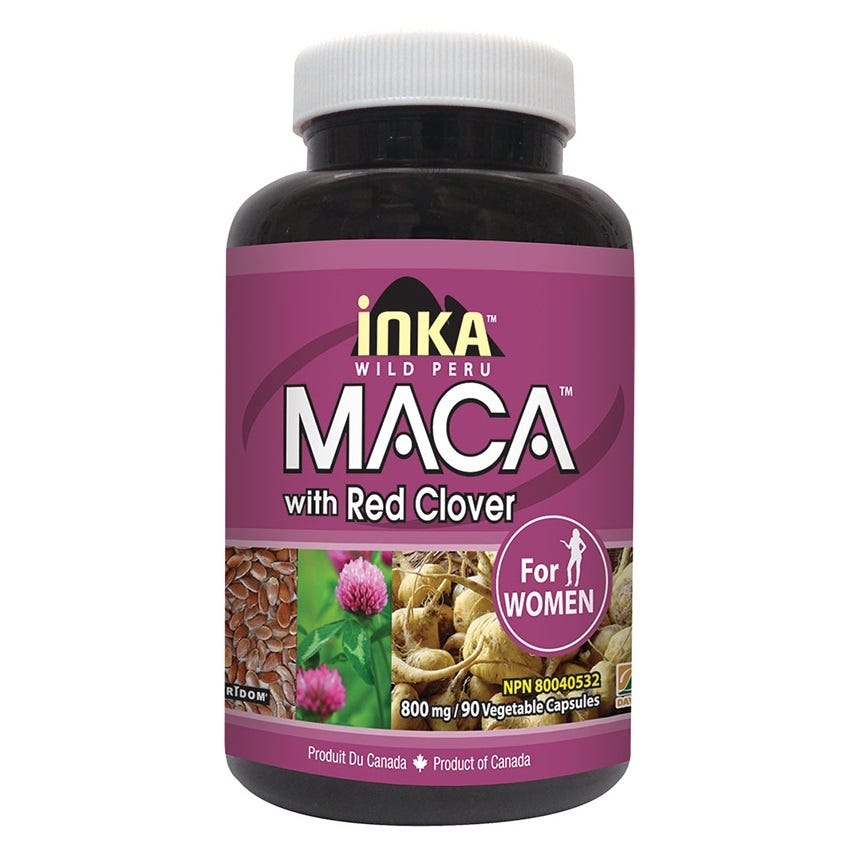 Inka Maca With Red Clover Women 90 Veggie Caps – Likecanada