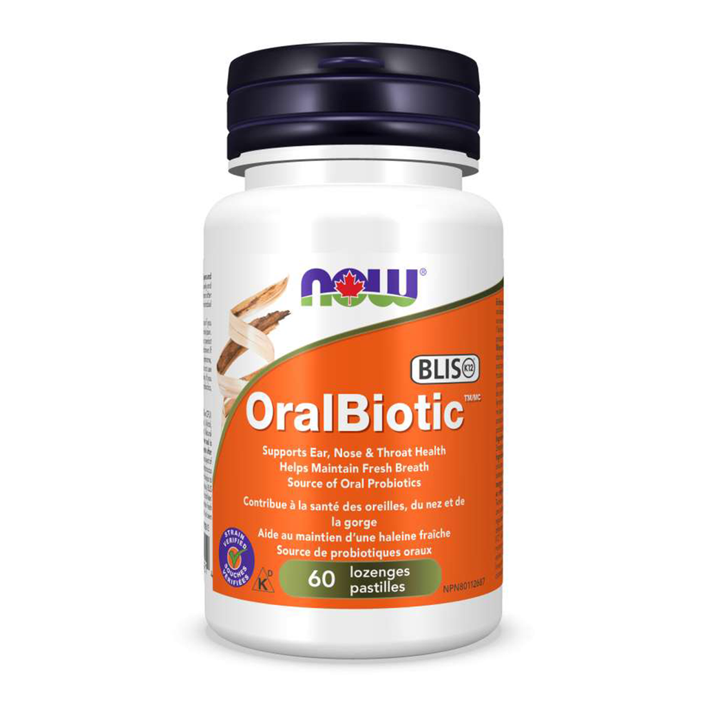 NOW OralBiotic 60 Lozenges – Likecanada