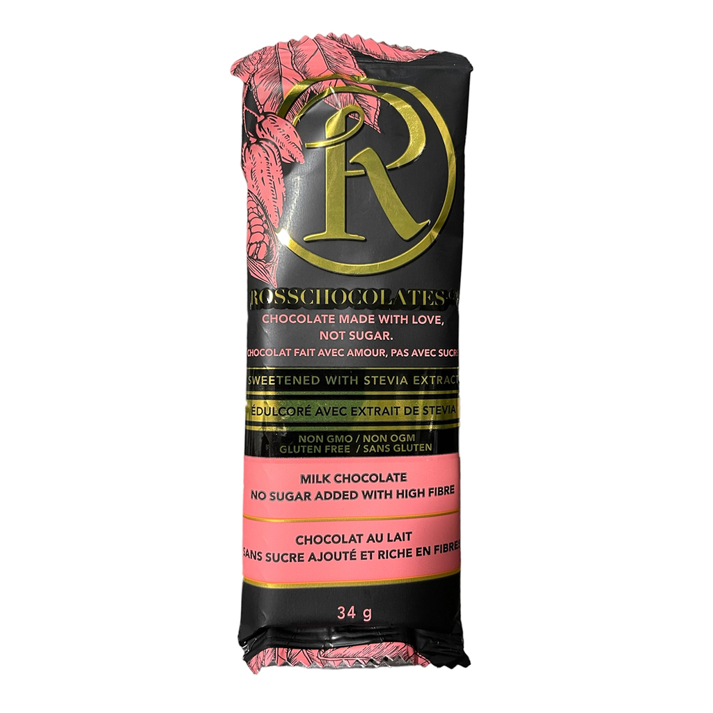 Ross Milk Chocolate Bar With Stevia Extract Milk 34g – Likecanada