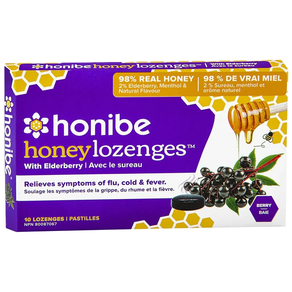 Honibe Honey Lozenges Elderberry 10 Lozenges – Likecanada