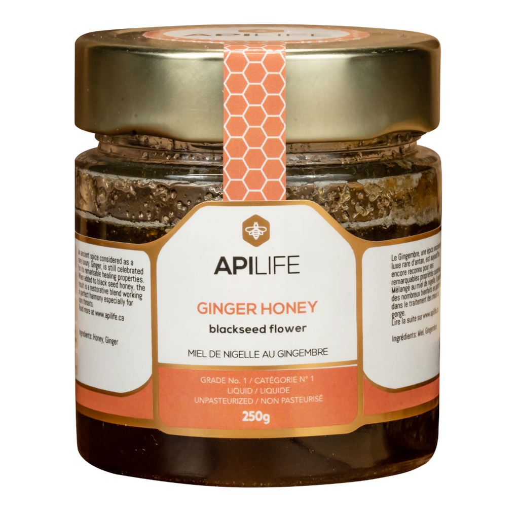 Apilife Black Seed Honey Ginger 250g – Likecanada