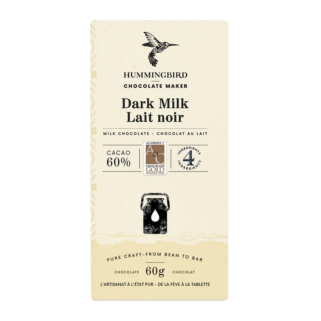 Hummingbird Chocolate Bars Dark Milk Cacao 60% 60g – Likecanada