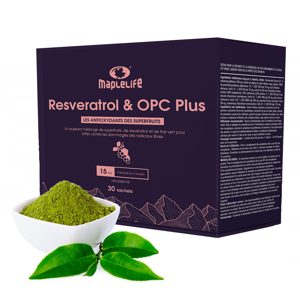Maplelife Nutrition Resveratrol & OPC Plus 30 Packs – Likecanada