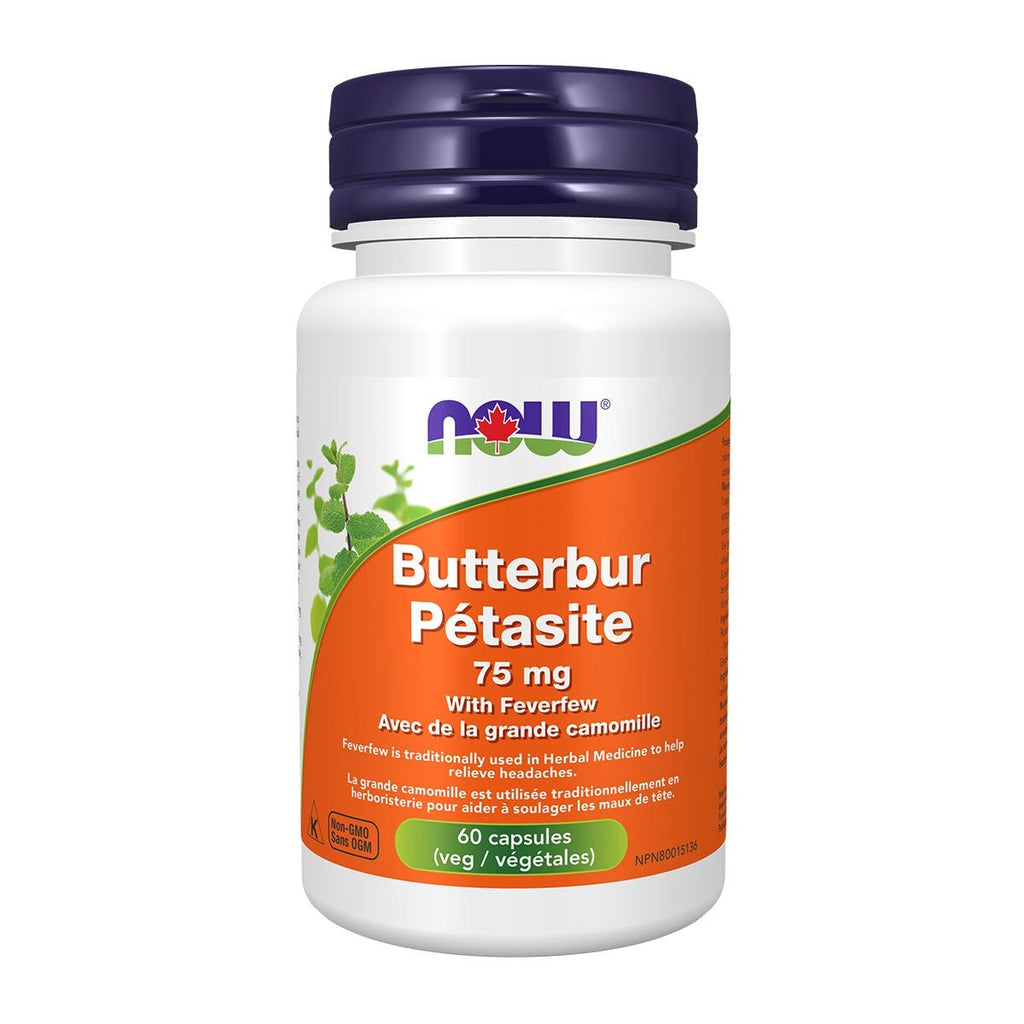 NOW Butterbur Extract 75mg 60 Veggie Caps – Likecanada