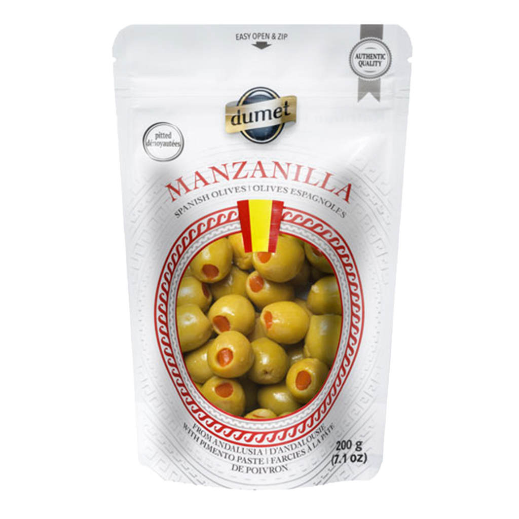 Dumet Spanish Olives With Pimento Paste Manzanilia 200g – Likecanada