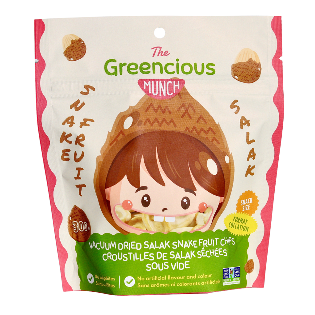 The Greencious Munch Vacuum Dried Snake Fruit Chips 30g – Likecanada