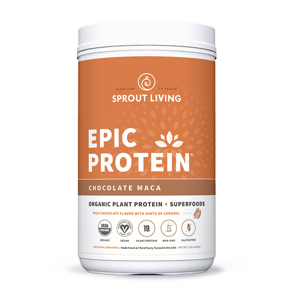 Sprout Living Epic Protein Plant Based Protein Chocolate Maca 912g ...